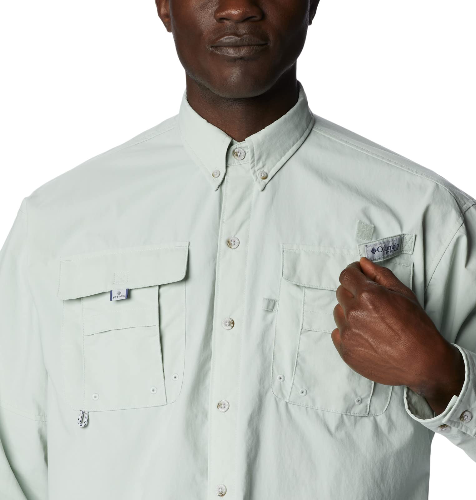 Columbia Men's Standard Bahama II Long Sleeve Shirt, Cool Green, X-Large
