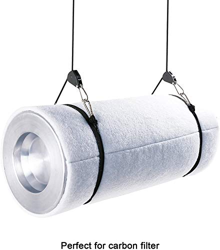 VIPARSPECTRA 2 Pair of 1/8 inch Heavy Duty Adjustable Grow Light Rope Hanger for Grow Light Fixtures & Gardening, 150lb Capacity
