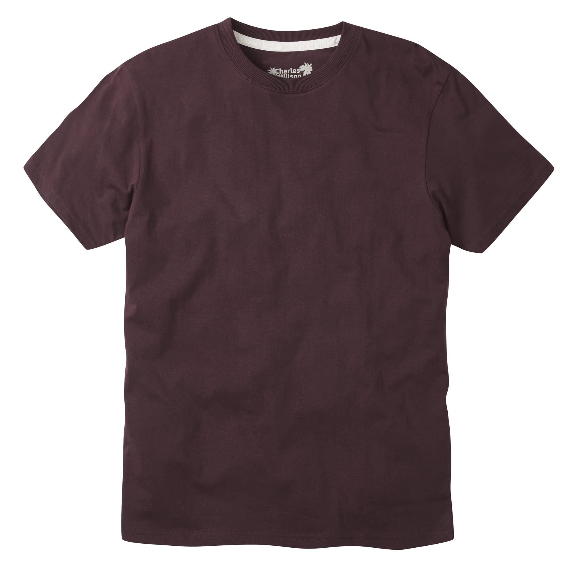 Charles Wilson Men's 5 Pack Midweight Crew Neck T-Shirt (Large, Summer Essentials)