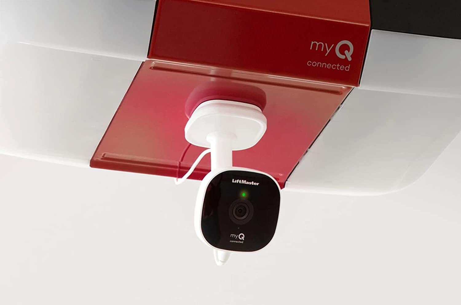 LiftMaster myQ Smart Garage HD Camera - WiFi Enabled - myQ Smartphone Controlled - Two Way Audio - Works with Key by Amazon in-Garage Delivery - Model MYQ-SGC1WLM, + Lens Cleaning Cloth