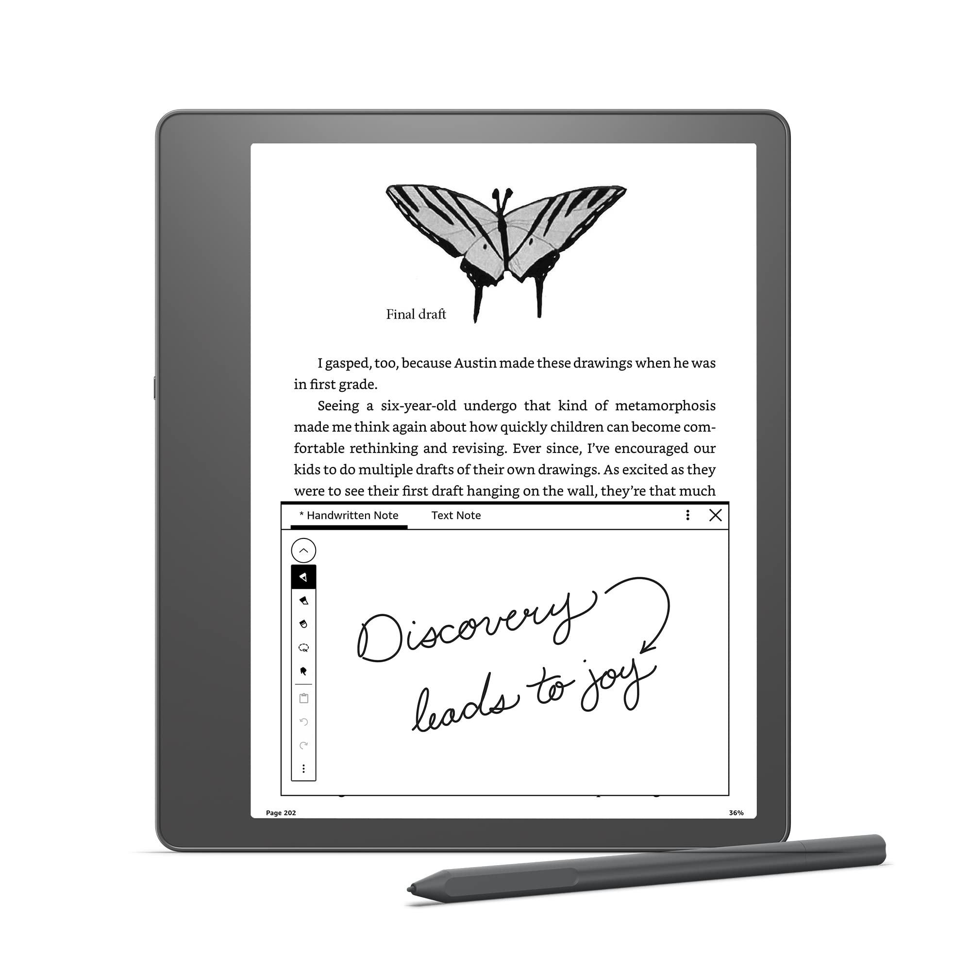 Certified Refurbished Kindle Scribe (16 GB) the first Kindle for reading, writing, journaling and sketching - with a 10.2” 300 ppi Paperwhite display, includes Basic Pen