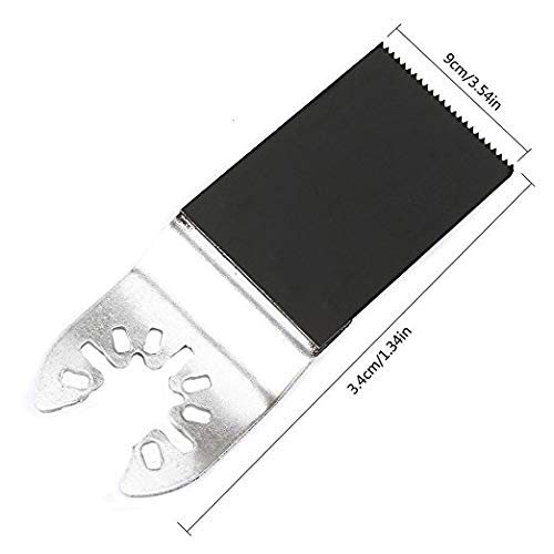 Diagtree 50PCS Bi-Metal Oscillating Multitool Quick Release Oscillating Saw Blades Fits Fein Multimaster, Porter Cable, Black&Decker, Bosch Craftsman, Ridgid, Makita, Milwaukee, Dewalt etc