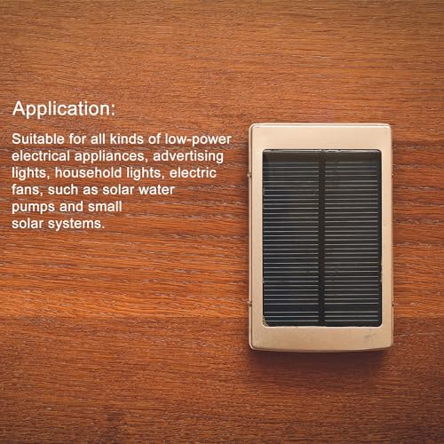 DMiotech 5 Pack 4V 100mA 70mm x 70mm Mini Solar Panel Cell for DIY Electric Power Project