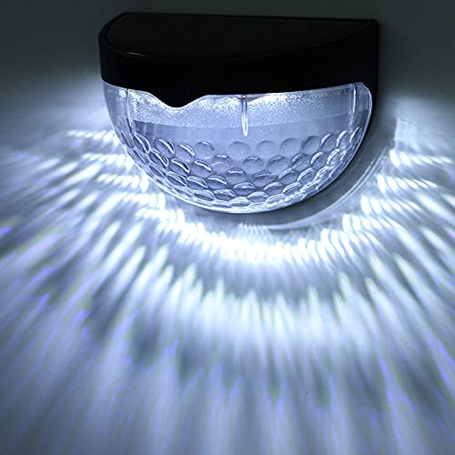 ZHUANYIYI 2 Pieces, Solar Step Lights, Courtyard Fence Stairs Landscape Lights, Home Garden Decoration Pavement Waterproof Lights, Light and Shadow Night Lights
