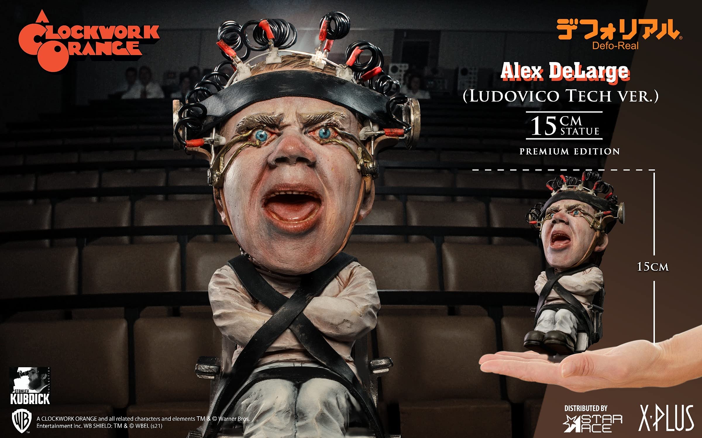 Star Ace Toys A Clockwork Orange: Alex DeLarge (2.0 Version) Defo-Real Soft Vinyl Statue, Multicolor, 6 inches