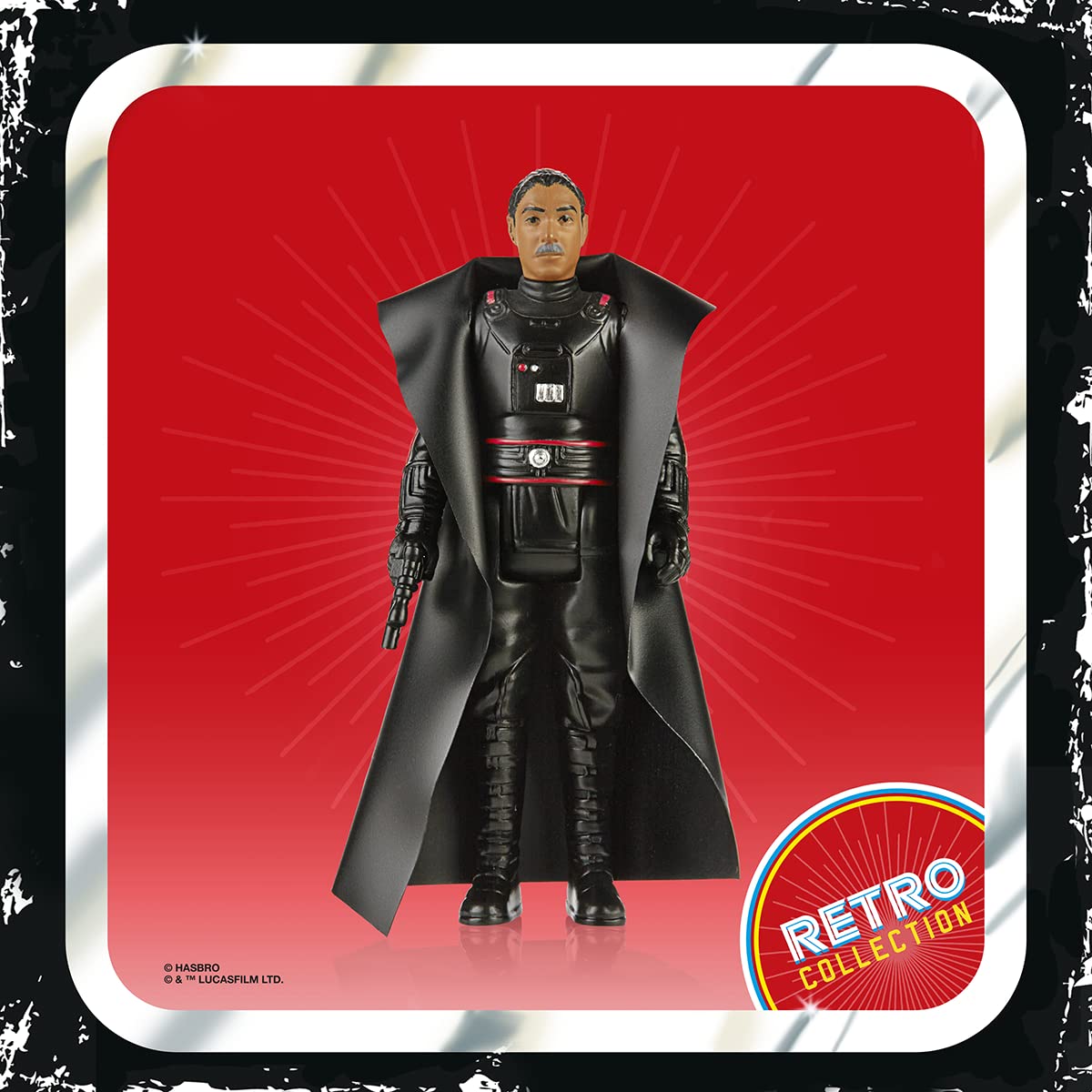 STAR WARS Retro Collection Moff Gideon Toy 3.75-Inch-Scale The Mandalorian Action Figure with Accessories, Toys for Kids Ages 4 and Up,F2024