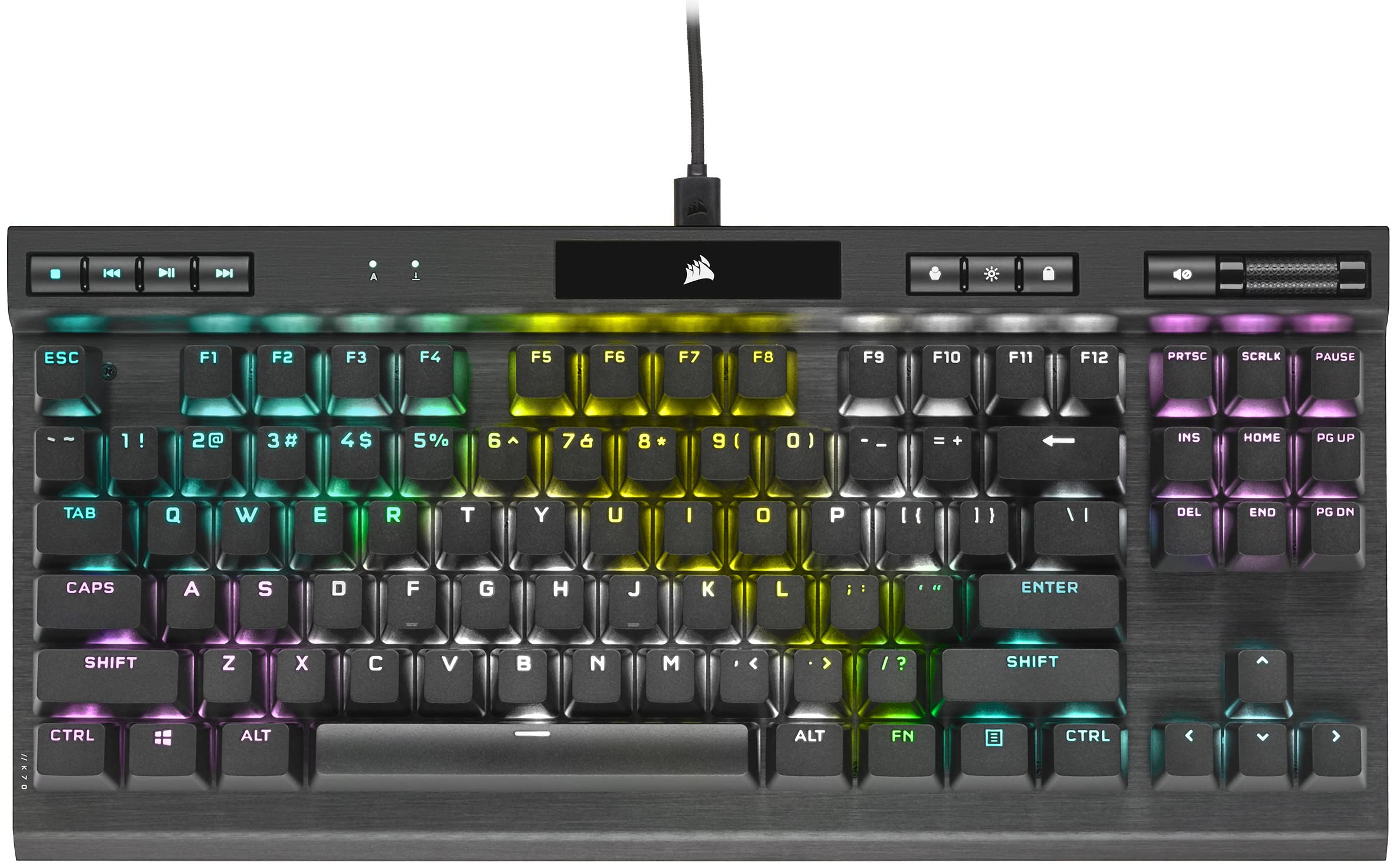 Corsair K70 RGB TKL CHAMPION SERIES Mechanical Gaming Keyboard — CHERRY MX Blue