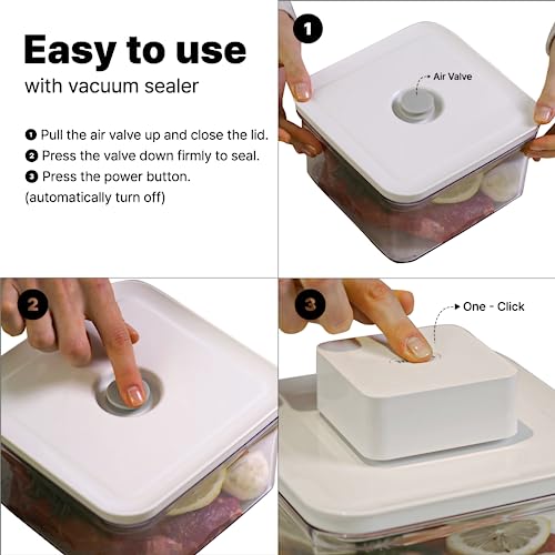 VAKUEN Dice Vacuum Sealer, Automatic vacuum sealing operation, Ideal for keeping food fresh and marinating everything from meat to veggies, Keep food fresh up to 5 times longer than non-vacuum storage
