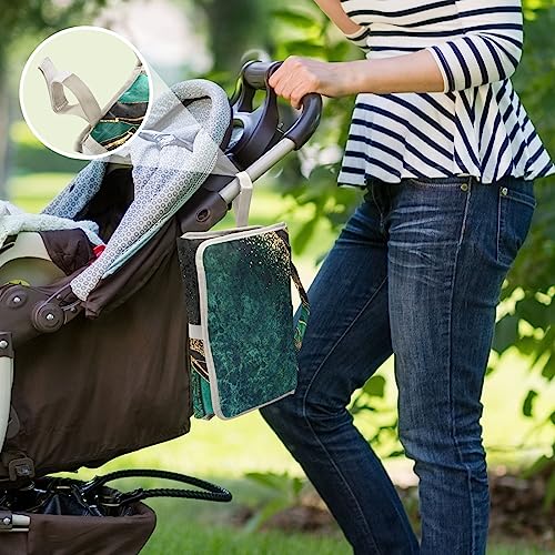 Marble Portable Baby Changing Pad Diaper Changing Table Pad Foldable Travel Changing Station with Built-in Pillow for Newborn Essentials Baby