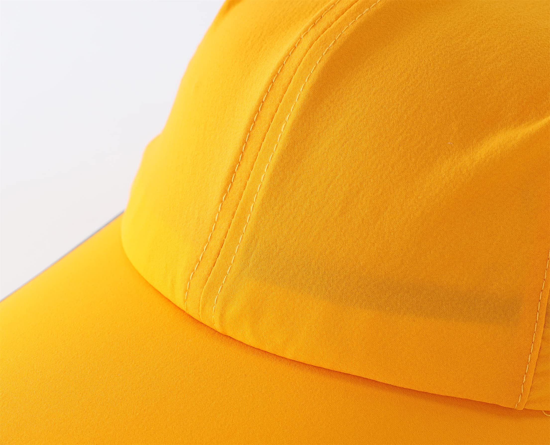 Connectyle Outdoor Breathable Relaxed Fit Running Hat Quick Dry Adjustable Tennis Sports Cap Orange