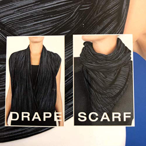 Champion Women's Lightweight Snap Scarf, Black, One Size