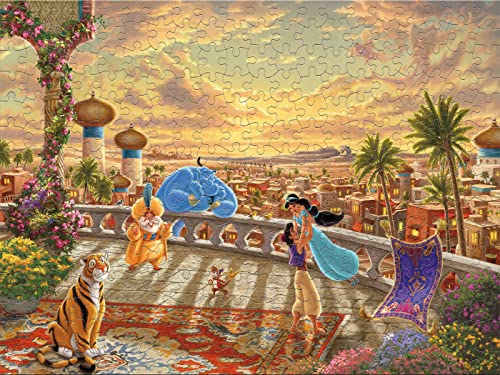 Ceaco - Thomas Kinkade - Disney Dreams Collection - Jasmine Dancing in The Desert Sun - Oversized 300 Piece Jigsaw Puzzle