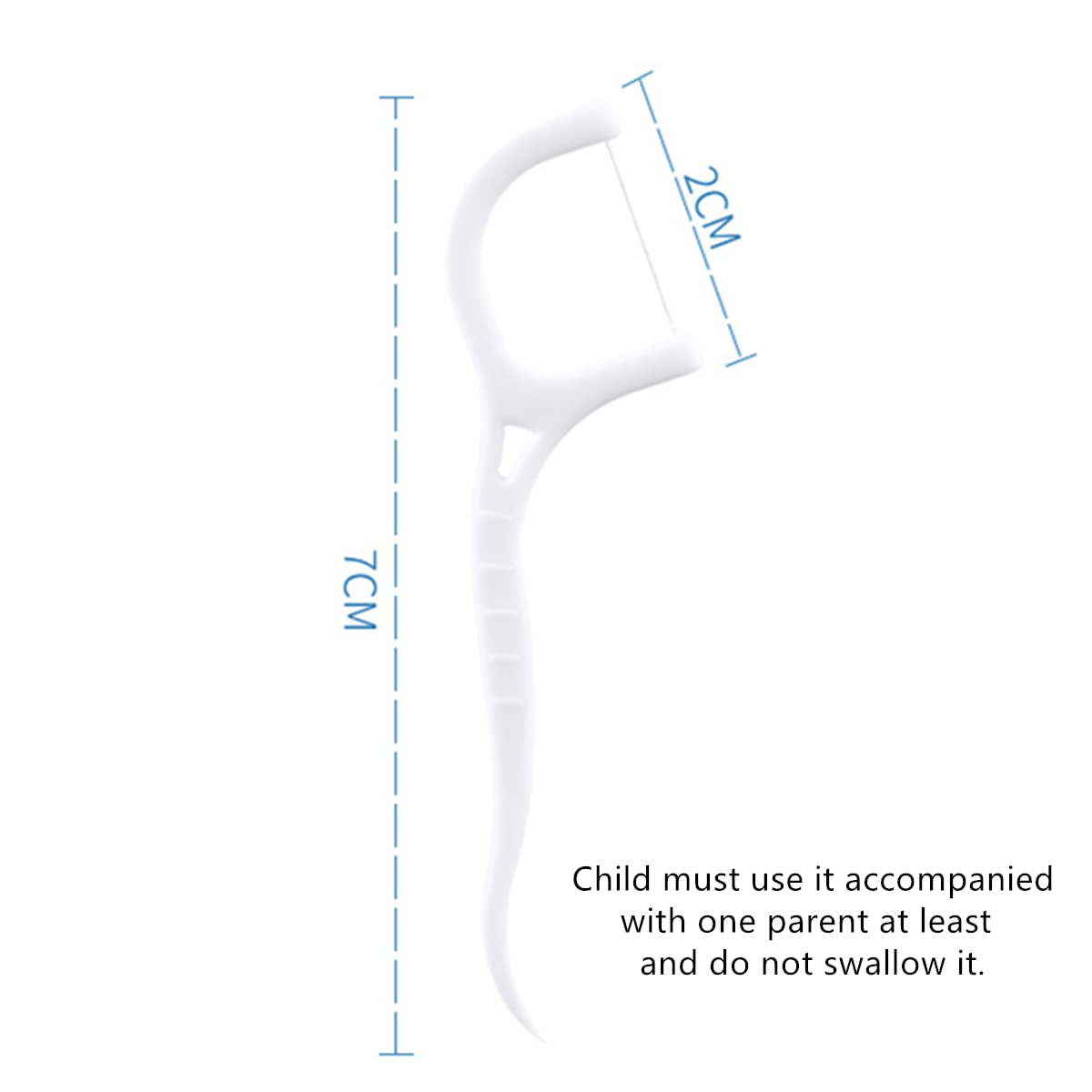 Dental Flosser Teeth Floss Picks - Elastic Floss Stick Tooth Flossing Pick with Toothpick Tail for Children Adults 50 Count