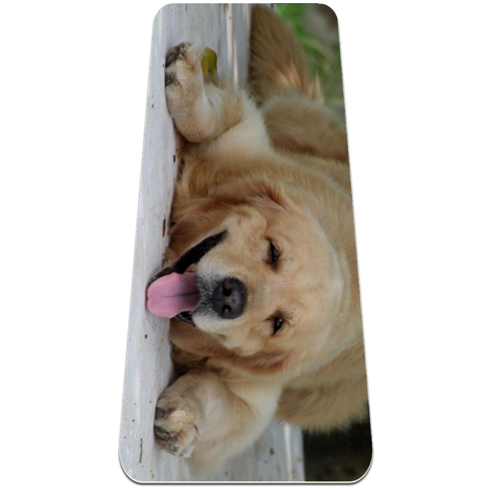 Dog Sleeping Yoga Mat Thick Workout Exercise Mat, Non Slip Grip Pilates Mats Tear Resistant