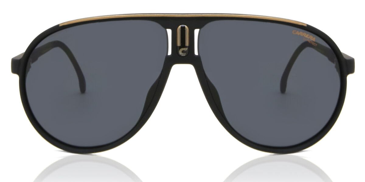 Carrera Unisex Sunglass Style Champion/N Pilot, Matte Black/Grey, 62mm, 12mm