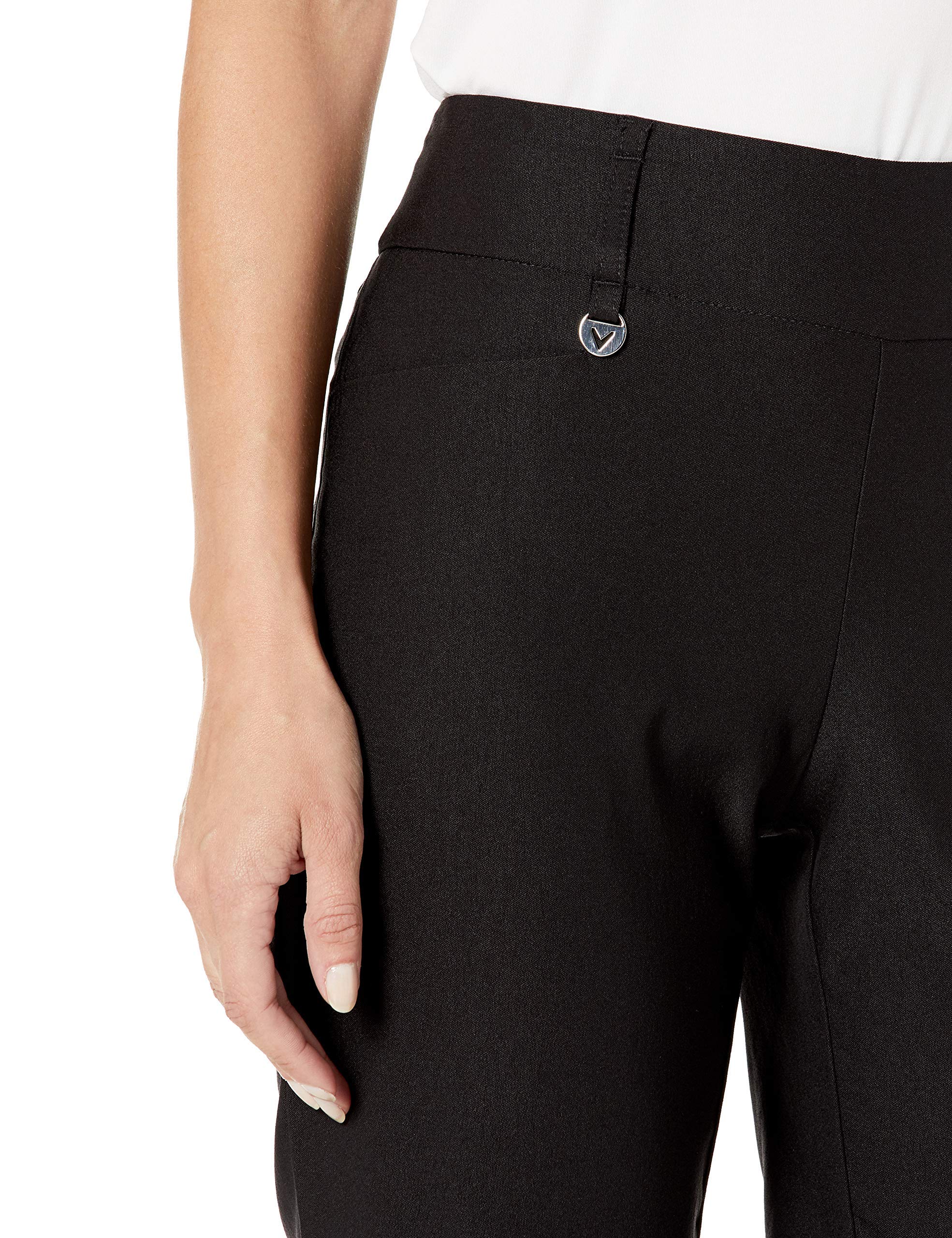 Callaway Women's Standard Pull-On Solid Stretch Golf Short, Caviar, X-Large