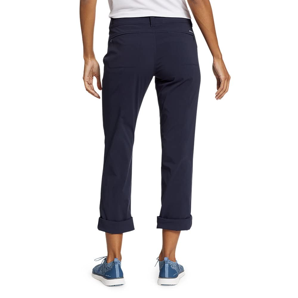 Eddie Bauer Women's Sightscape Horizon Convertible Roll-Up Pants, Blue Smoke, 10