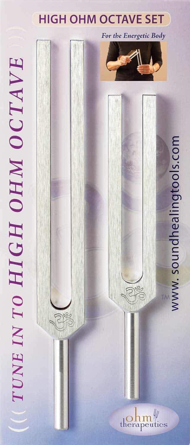 CHAKRA BALANCING with SOUND Multiple Octave Ohm Tuning Fork Set for Energy Practitioners & Sound Therapy (272.2 + 544.4 + 1088.8 hz)