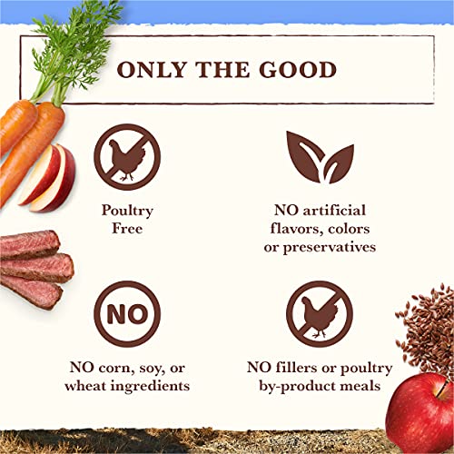 Whole Earth Farms Grain Free Recipe Dry Dog Food, Pork, Beef & Lamb, 25-Pound