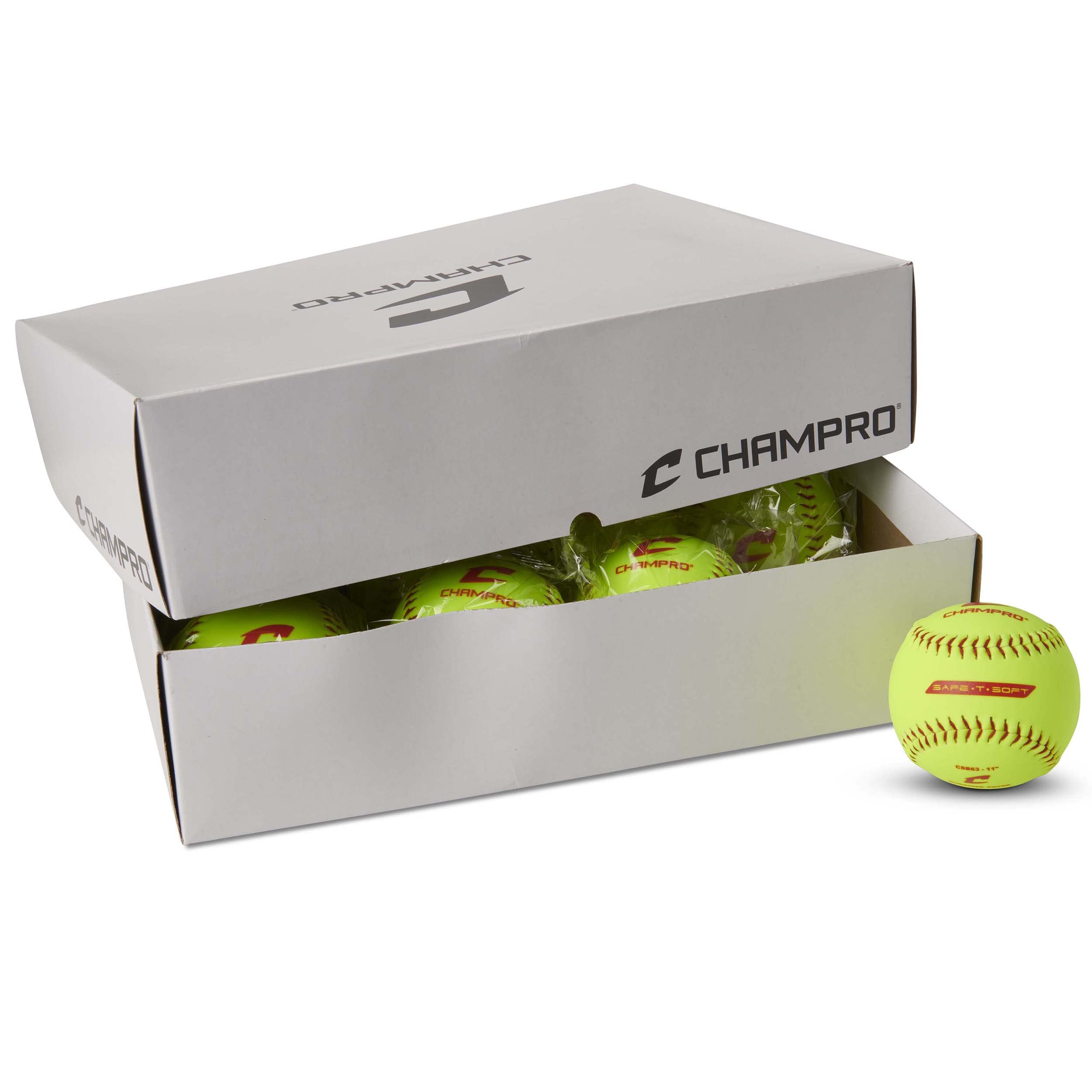 Champro Safe-T-Softball, Yellow Cover (Optic Yellow, 11-Inch)