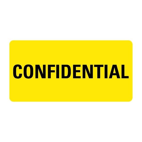 LabelValue CONFIDENTIAL Medical Records Labels LV-MRL4