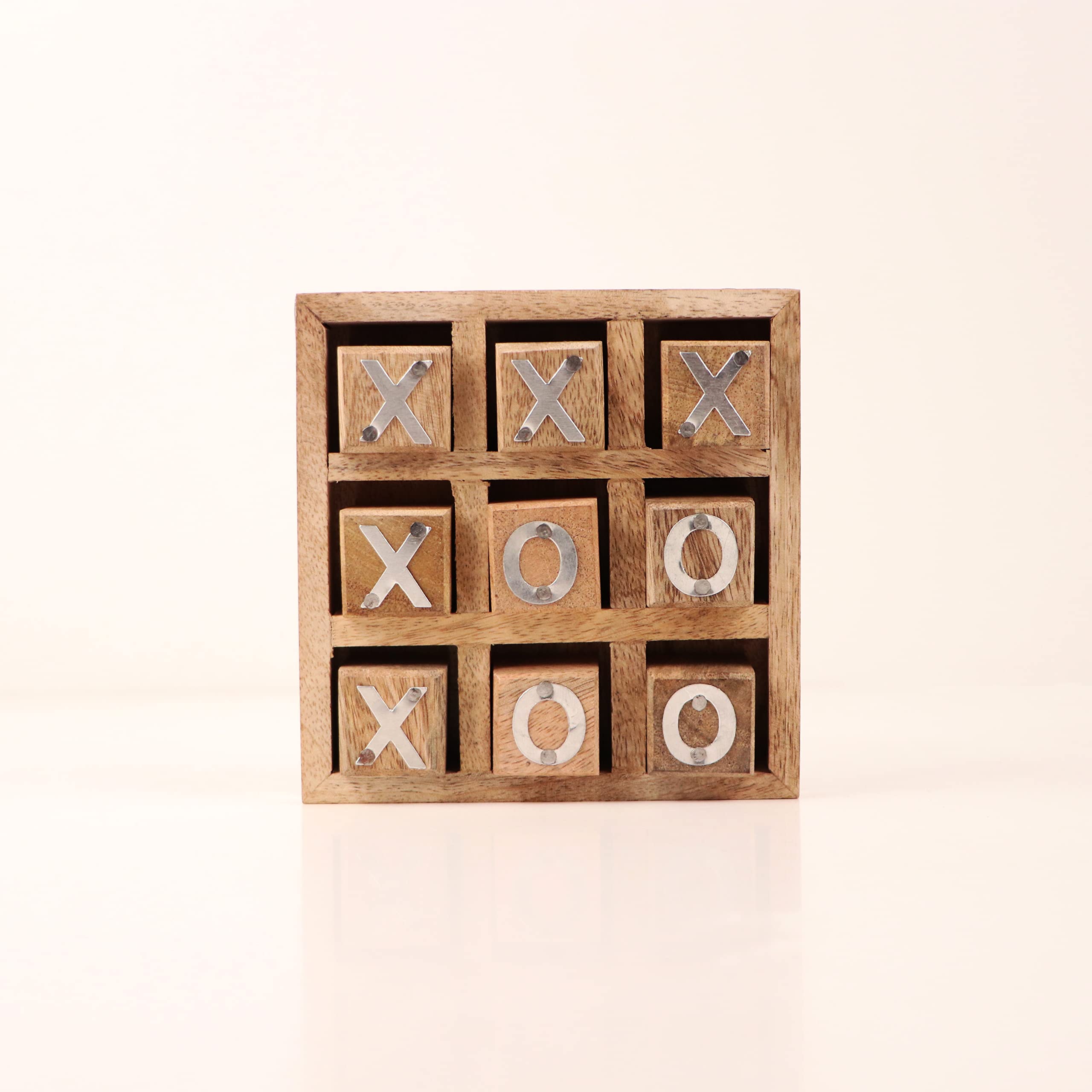 Cosynee Handmade Wooden Tic Tac Toe Game Traveling Board Game Great Gifts for All Occasions