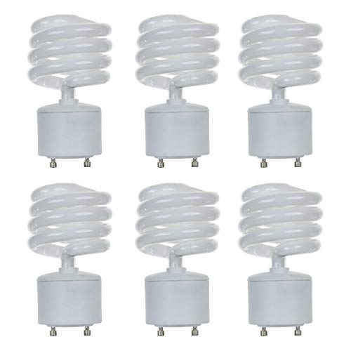 CFL Spiral 23 Watt, GU24 Base, 27K, 6 pack