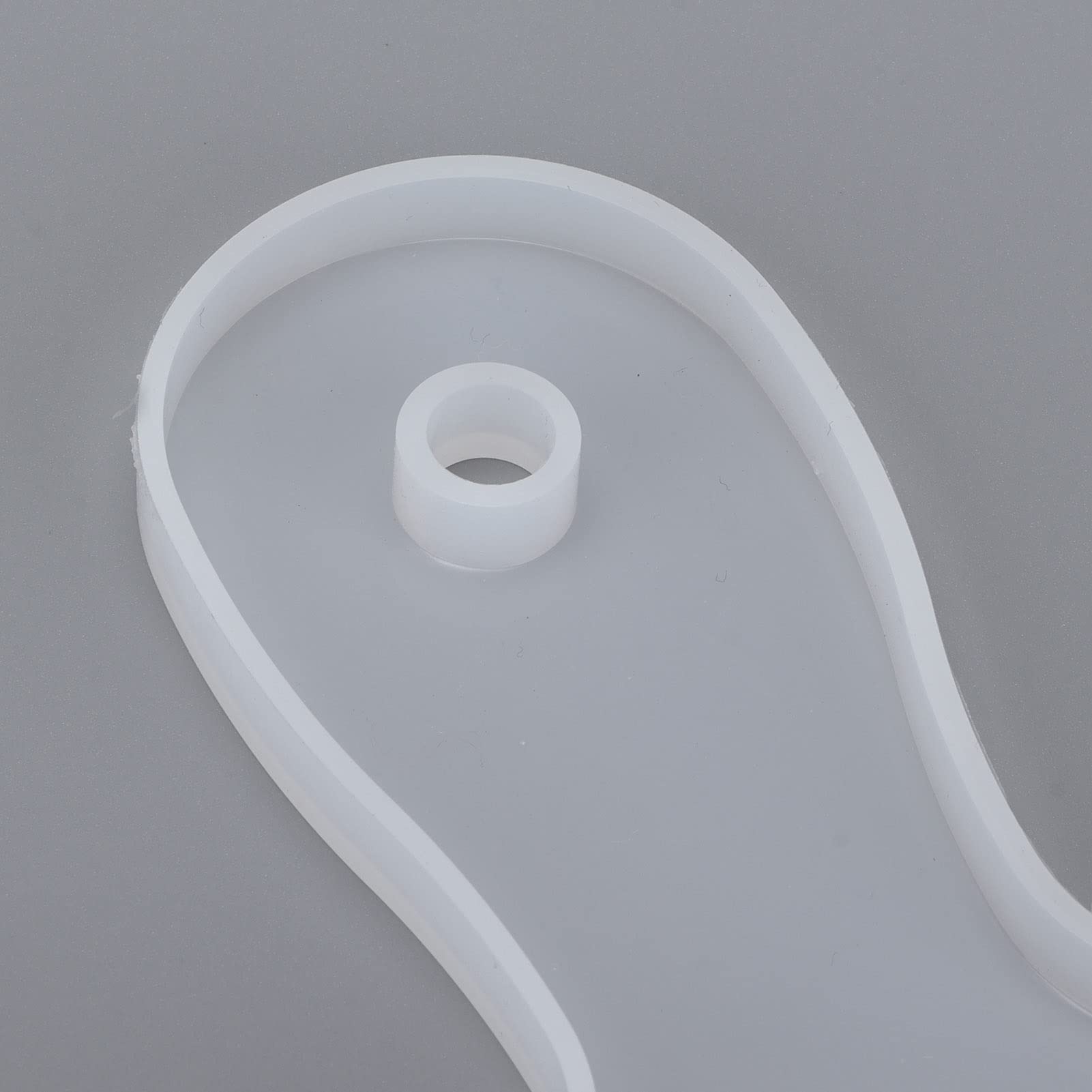 DEPILA Silicone Tray Moulds, Large Round Silicone Moulds for Resin Epoxy Resin Table Top Mould for Home Office Decoration Serving Board Dish