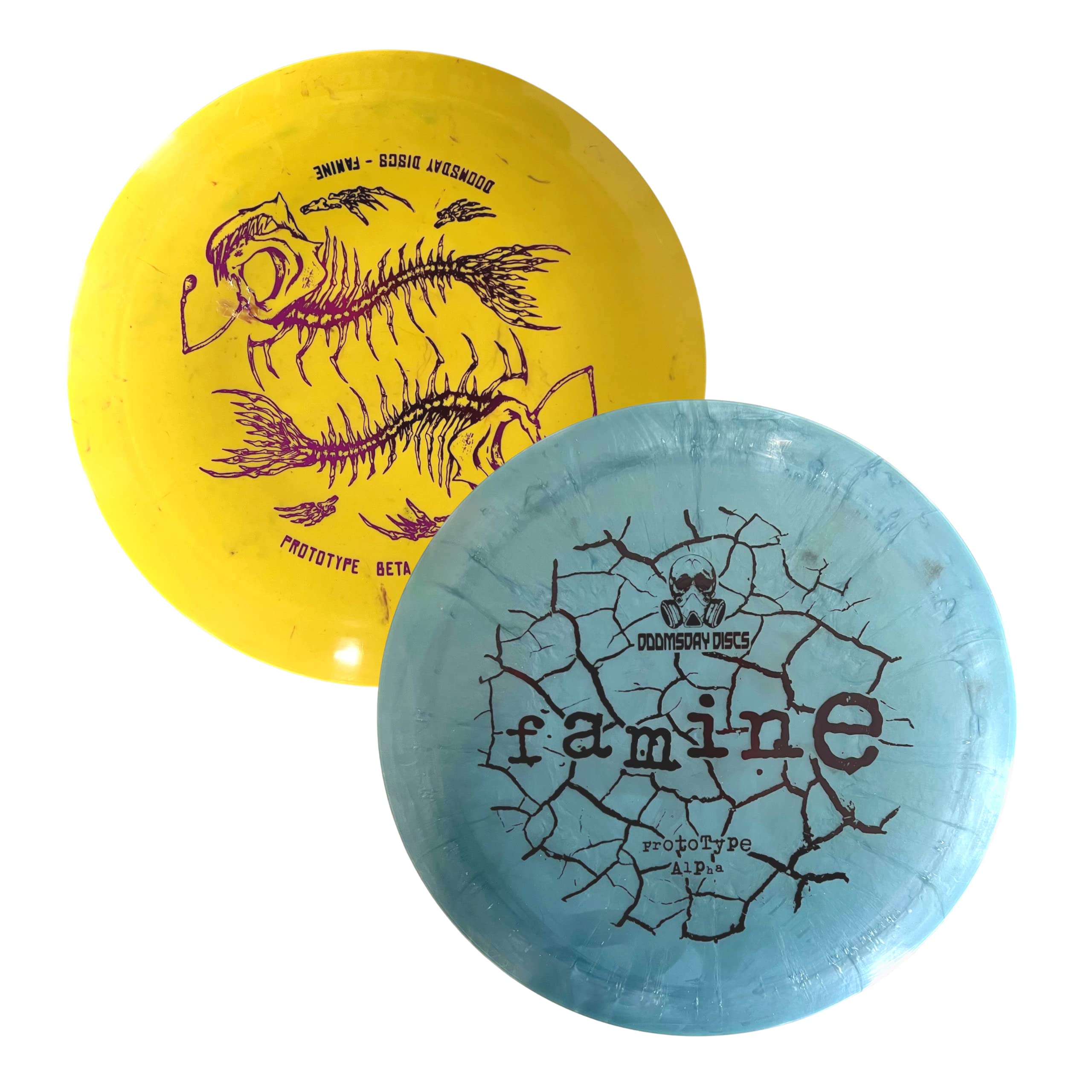 DOOMSDAY DISCS Famine 2-Pack Distance Driver | Prototype Runs for Disc Golf Collectors and Players