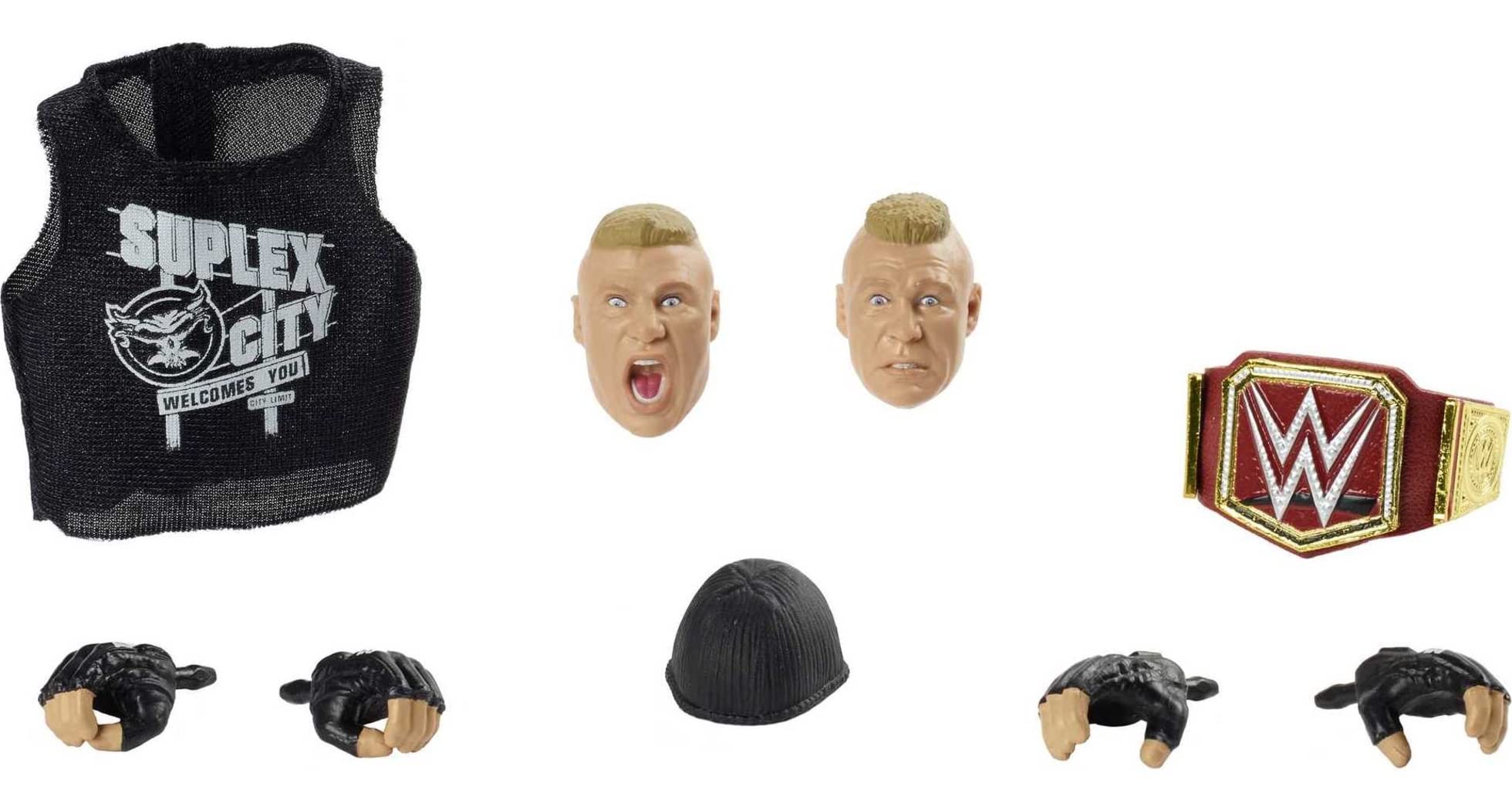 WWE Ultimate Edition Multiple-Pose 6-inch Action Figure with Entrance Gear, Extra Heads & Swappable Hands