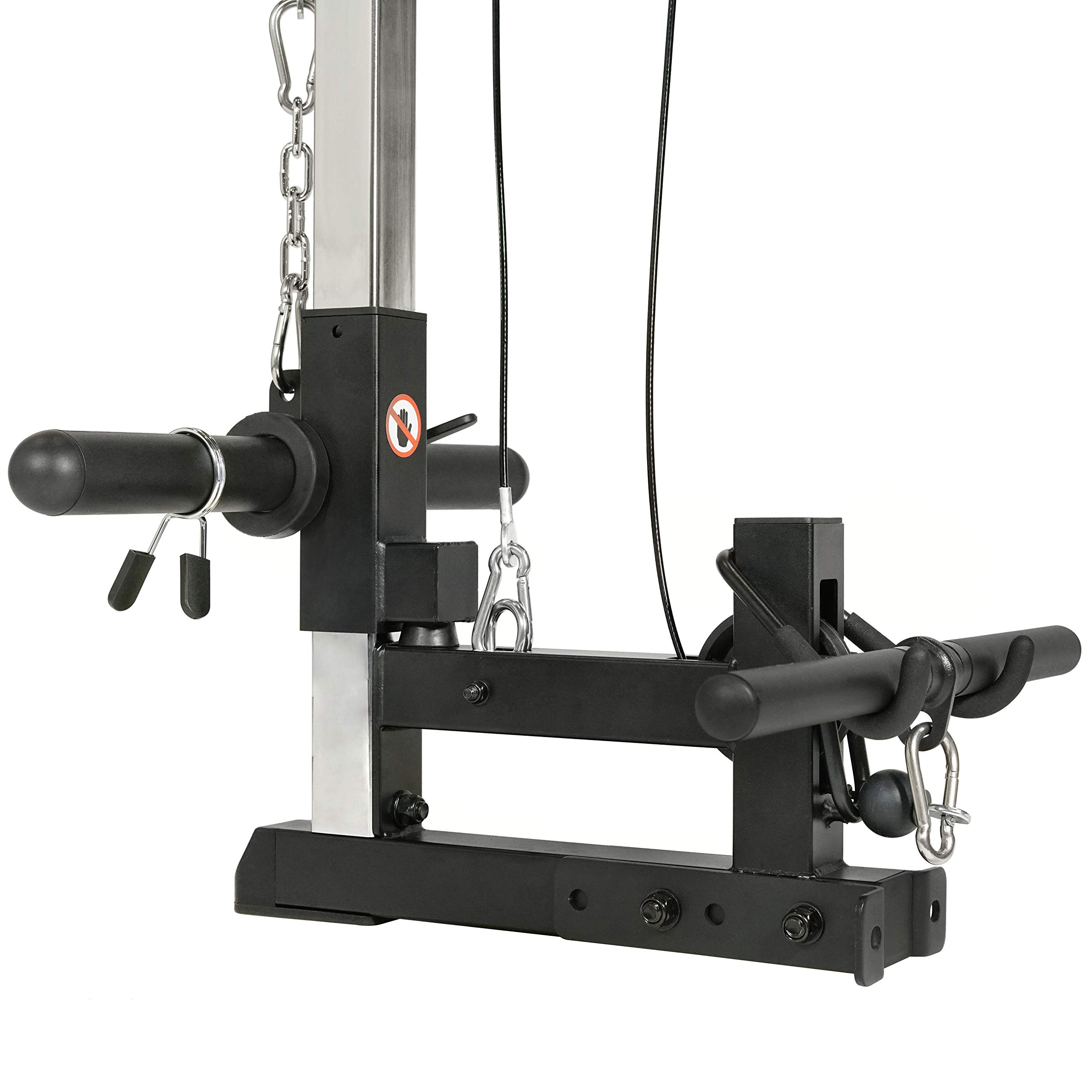 Sunny Health & Fitness LAT Pull Down Attachment Pulley System for Power Racks β SF-XF9927