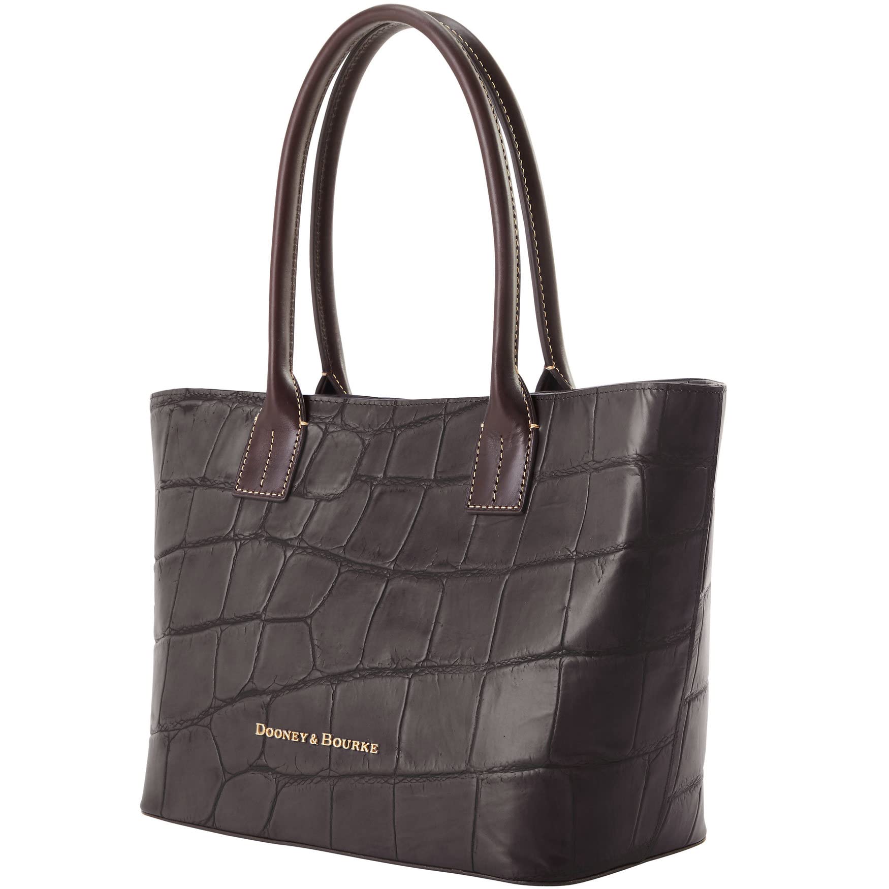 Dooney & Bourke Handbag, Denison Small Russel Tote - Smoke Brown Tmoro