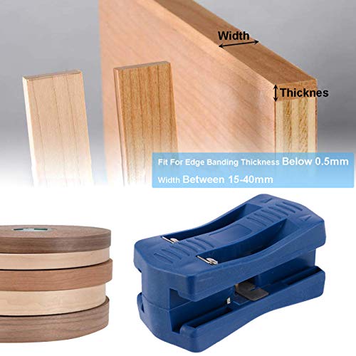 Edge Banding Trimmer, Veneer/Laminate Edge Trimmer Mini Plastic PVC Plywood Melamine Wood Edge Band Cutter, Manual Trimming Woodworking Tool