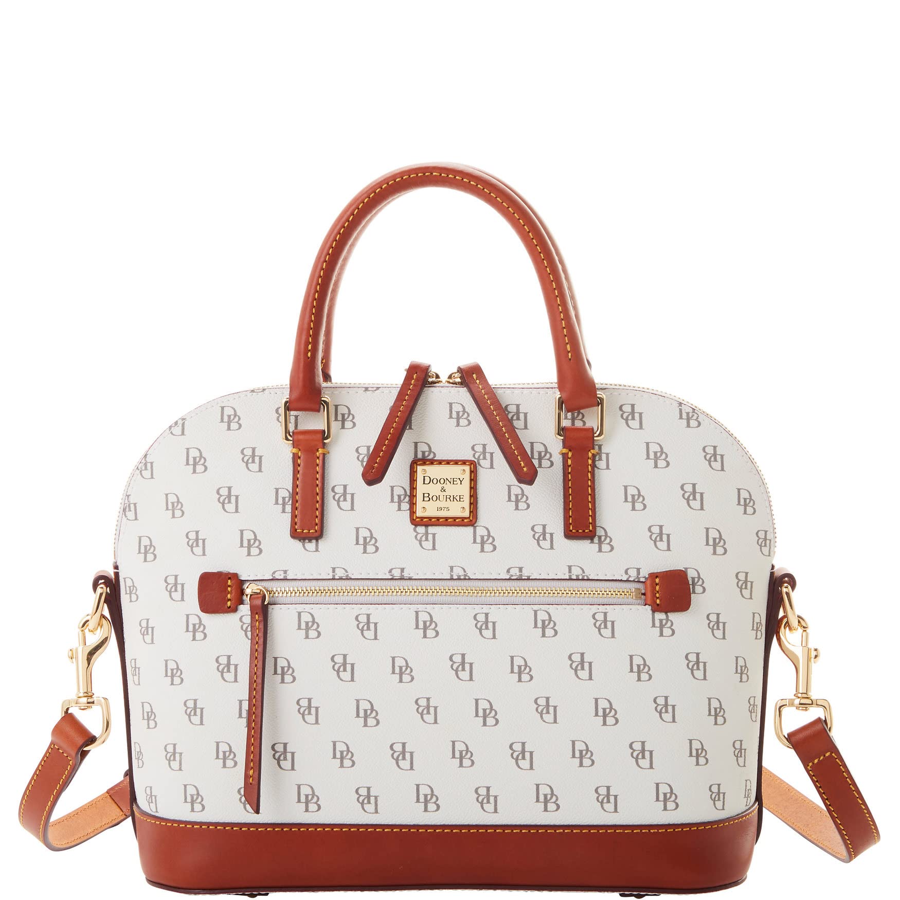 Dooney & Bourke Handbag, Gretta Domed Zip Satchel - Bone