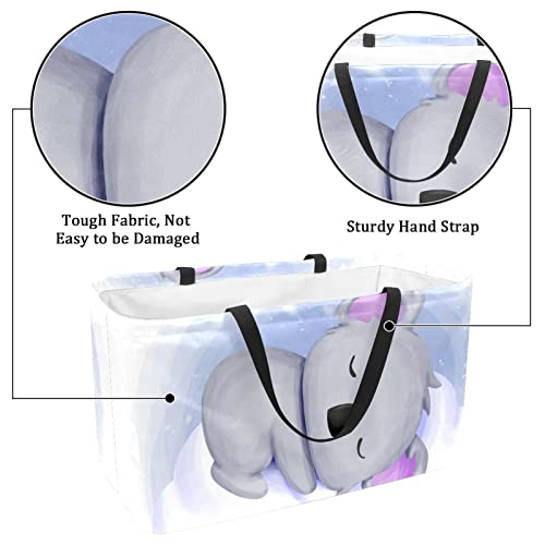 Reusable Shopping Basket Koala Portable Folding Picnic Grocery Bags Laundry Basket Shopping Tote Bag