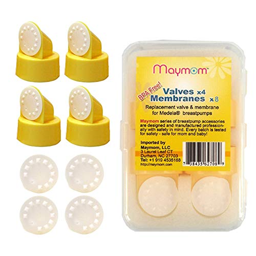 Maymom Replacement Valve and Membrane Compatible with Medela Breastpumps (Swing, Lactina, Pump in Style) Part #87089; Replaces Medela Valve and Medela Membrane;