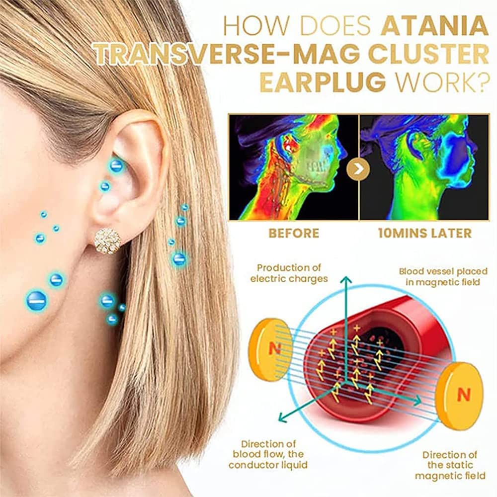 Dorina Earacupressure Magnetherapy Detoxi Earrings, Dorina Earrings (4 pairs)