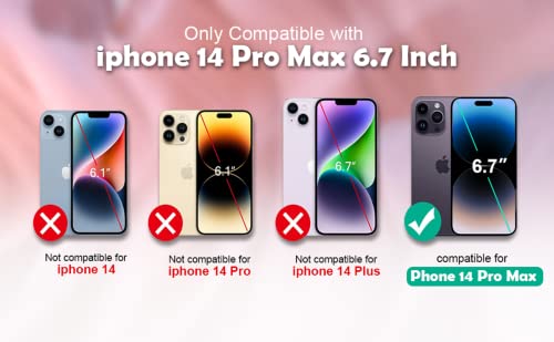 iPhone 14 Pro Max Screen Protector,3 Pack 14 Pro Max Screen Protector Tempered Glass Compatible With iPhone 14 Pro Max, Sensor Protection,Dynamic Island Compatible,Case Friendly Tempered Glass Film,[9h Hardness]