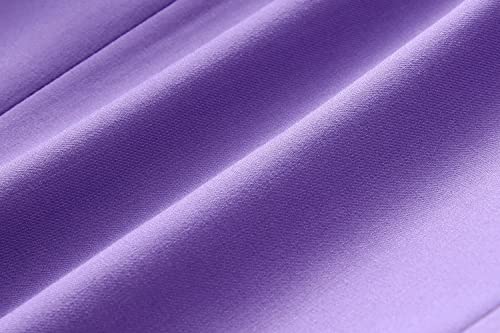 Mens Pants Slim Fit Solid Color Skinny Trousers Classic Dress Business Wedding Suit Pants US Size 32 Lavender