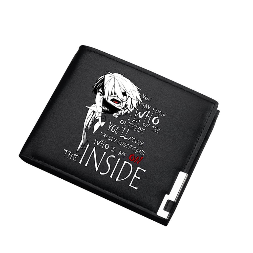 TPSTBAY Ghouls Unisex Money Bags Anime Purses Cartoon ID Card Holder Pu Leather Short Wallets(5)