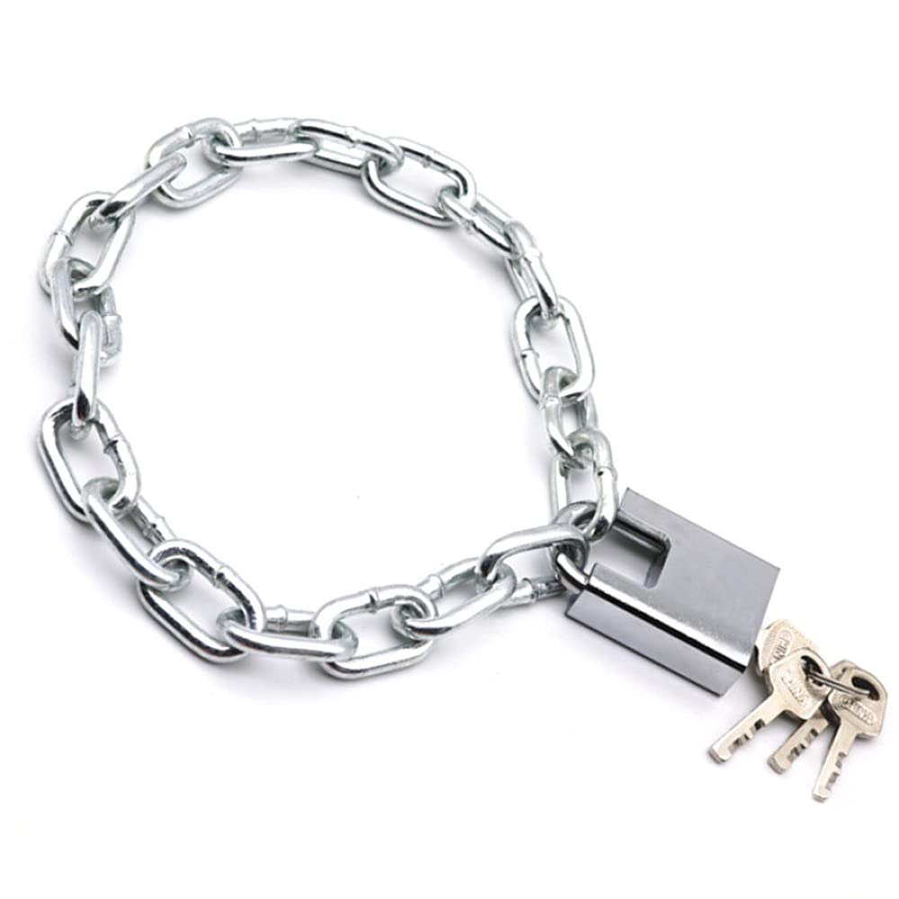 Chain Locks,Security Chain and Lock Kit,with 40mm Cut Proof Lock, for Motorbike, Bike, Generator, Gates, Bicycle, Scoote