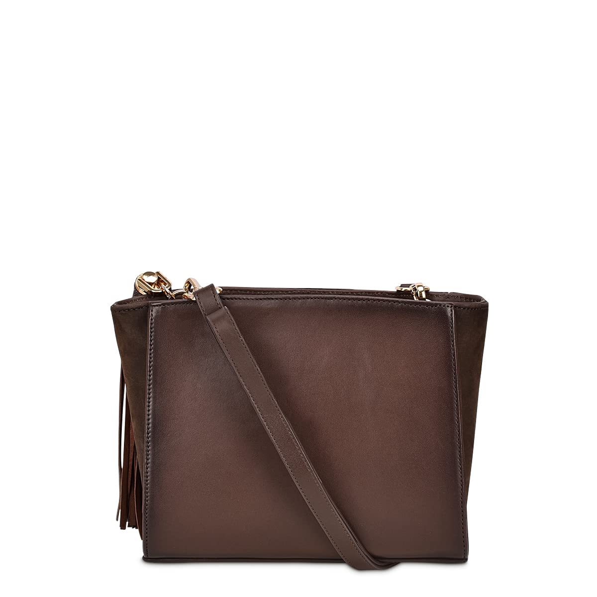 Cuadra Women's Crossbody Bag in Genuine Stingray Leather Brown, BOD30MA