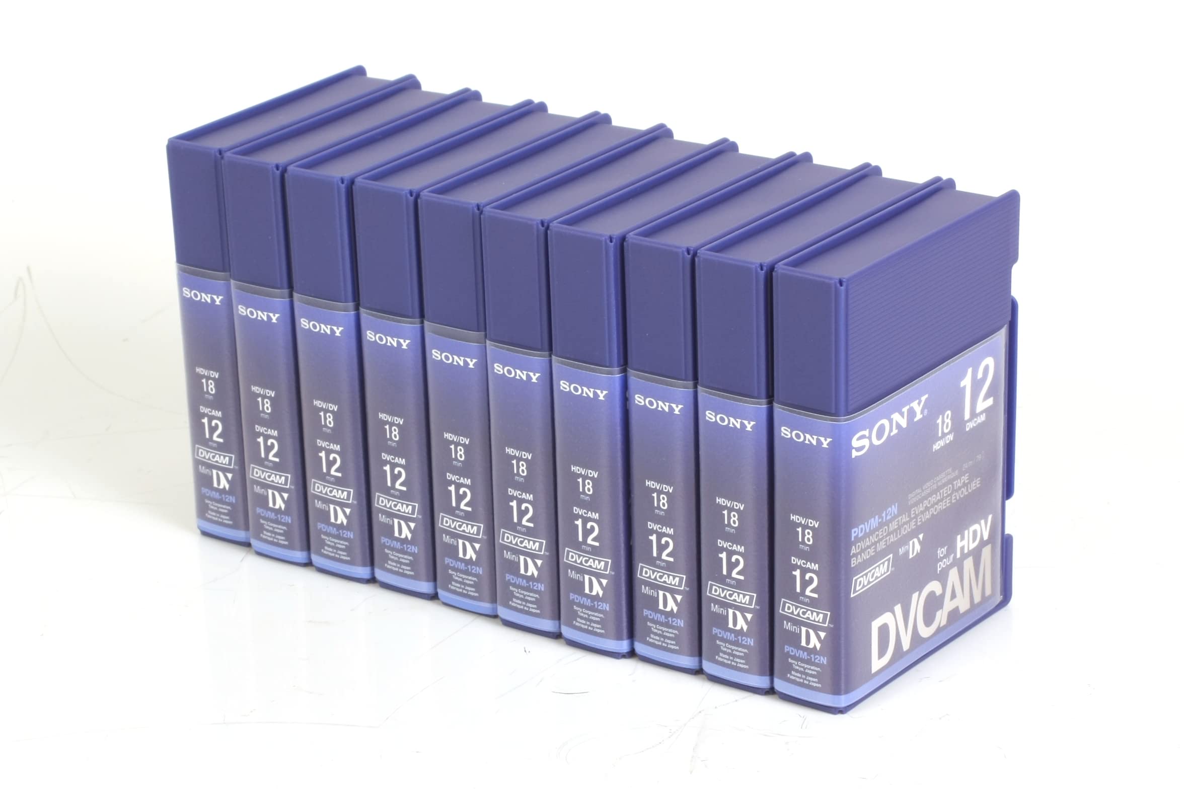 DVCAM PDVM-12N Digital Video Cassette MINIDV LOT of 10