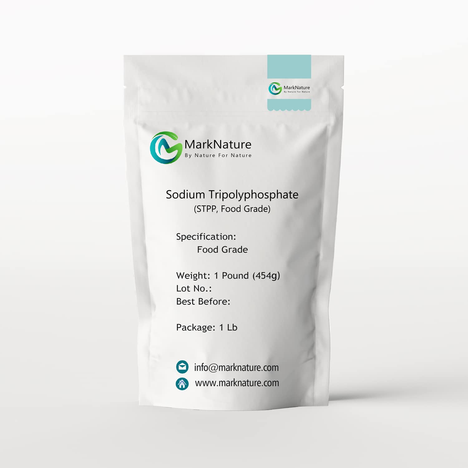MarkNature Sodium Tripolyphosphate,STPP, Pentasodium Triphosphate,Food Grade (1 Pound)