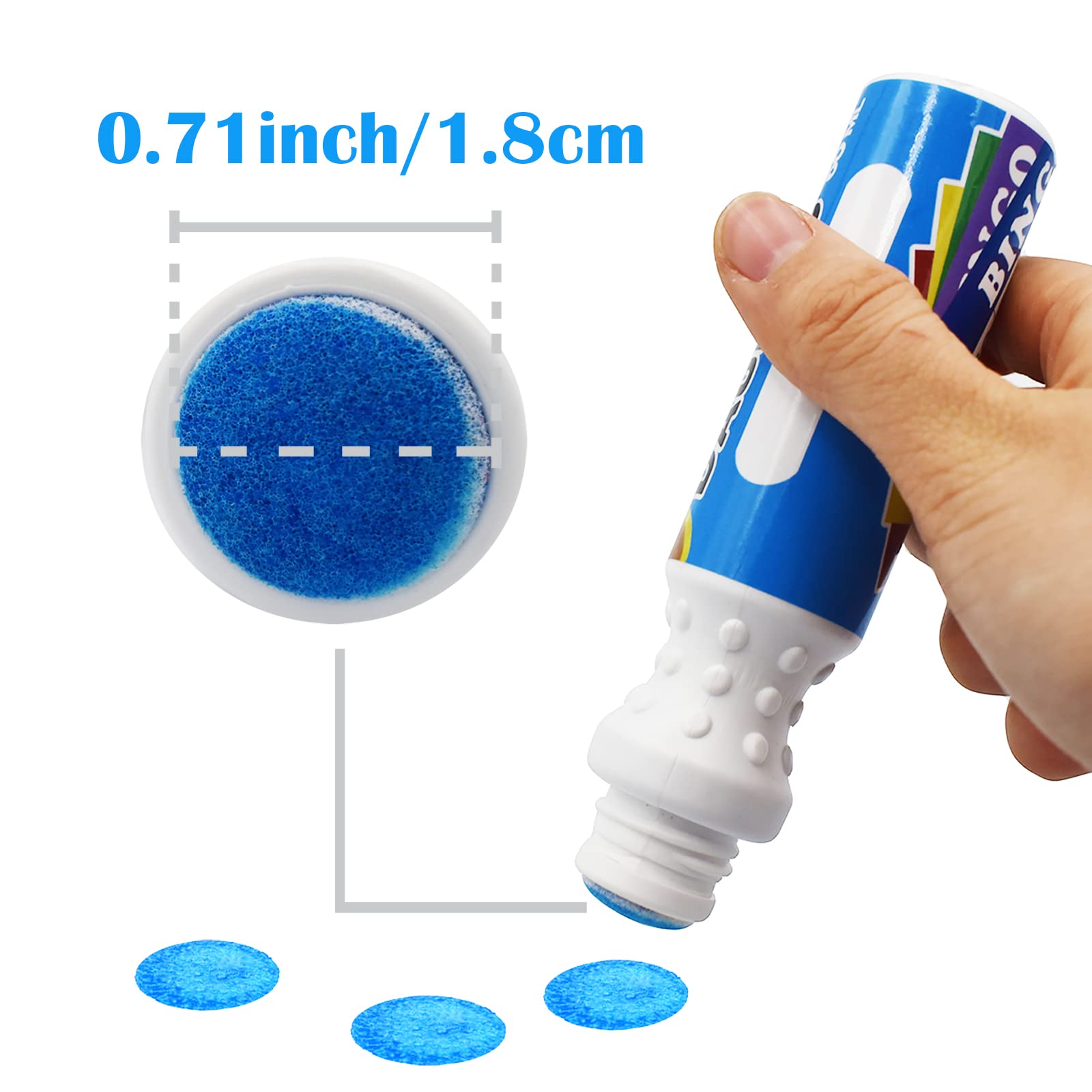 Yuanhe Bingo Daubers Dot Markers - Mixed Colors Set of 6 Pack