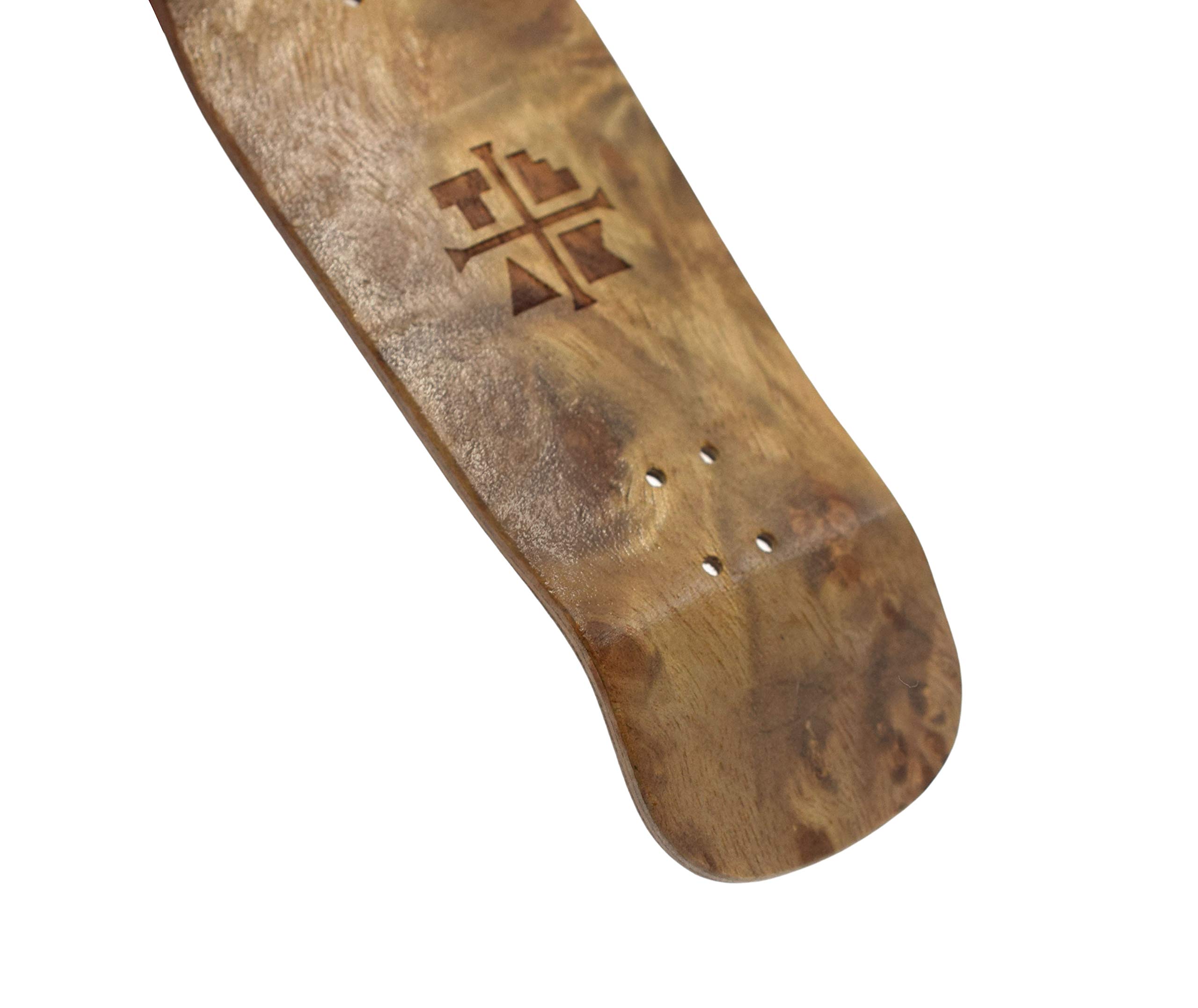 Wooden Fingerboard Carlsbad Cruiser Deck, The Graham Cracker - 34mm x 100mm - Handmade, Pro Shape & Size - Five Plies Wood Veneer - Includes Prolific Foam Tape - Teak Tuning