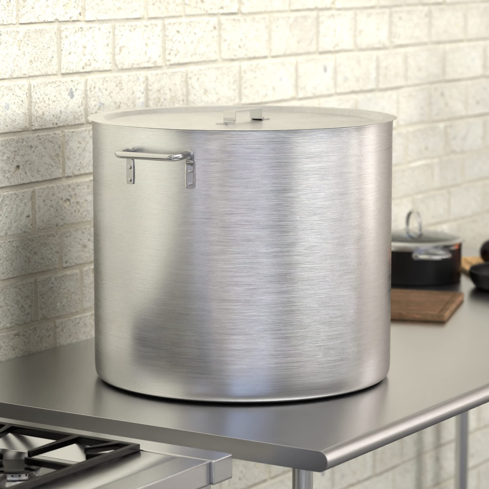 Krollen Industrial 80 Qt. Heavy Weight Aluminum Stock Pot with Lid