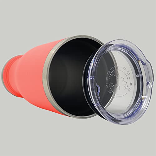LaserGram 20oz Vacuum Insulated Pilsner Mug, NP Nurse Practitioner, Personalized Engraving Included (Coral)