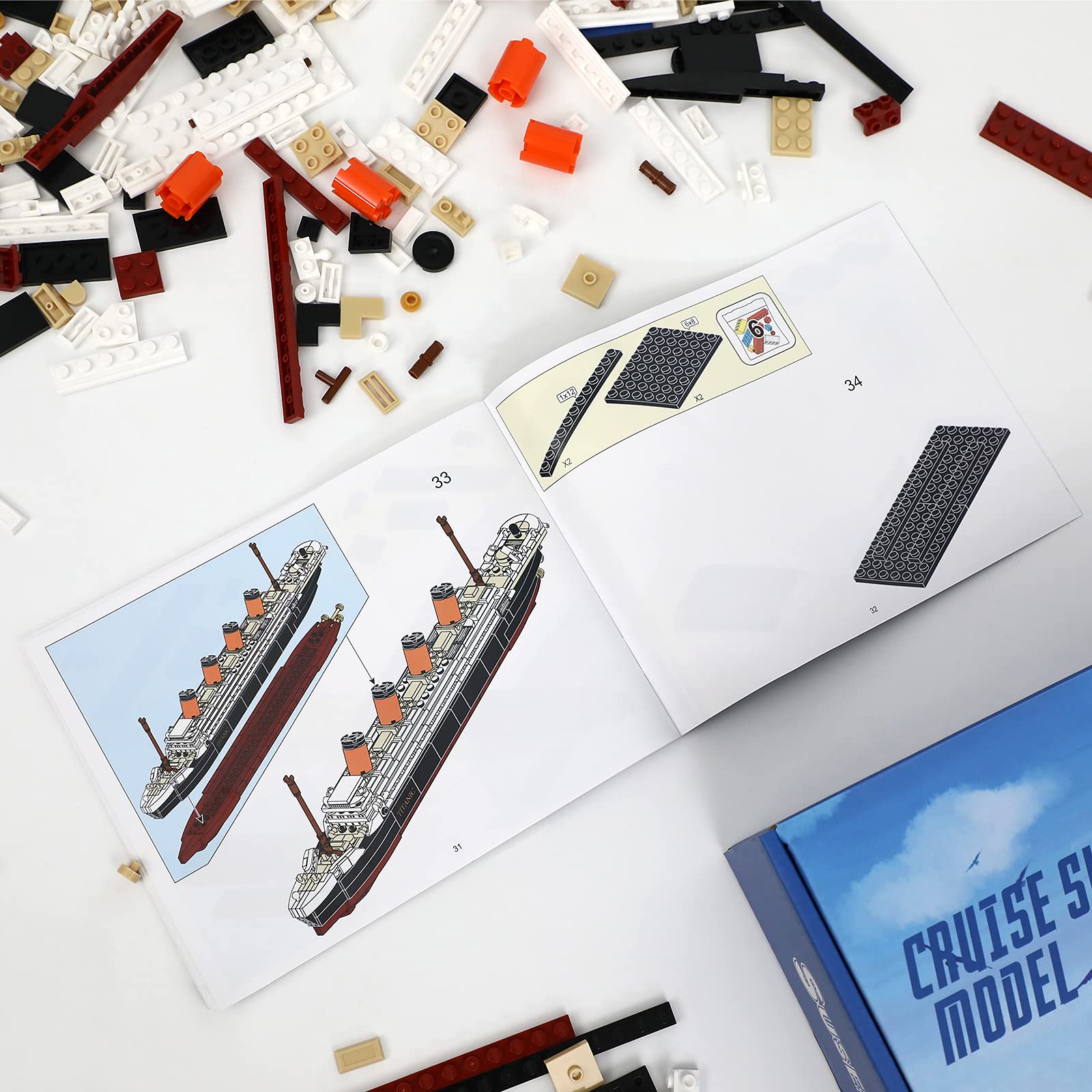 SuSenGo Building Block Kit for Titanic-481pcs Bricks Toy Building Sets for Adults Kids Educational Toys