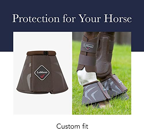 LeMieux Carbonite Overreach Horse Boots - Protective Gear and Training Equipment - Equine Boots, Wraps & Accessories (Black - Large)